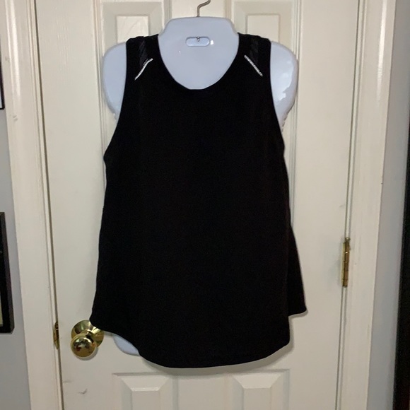 Avia | Tops | Avia Black Tank Top W Mesh | Poshmark